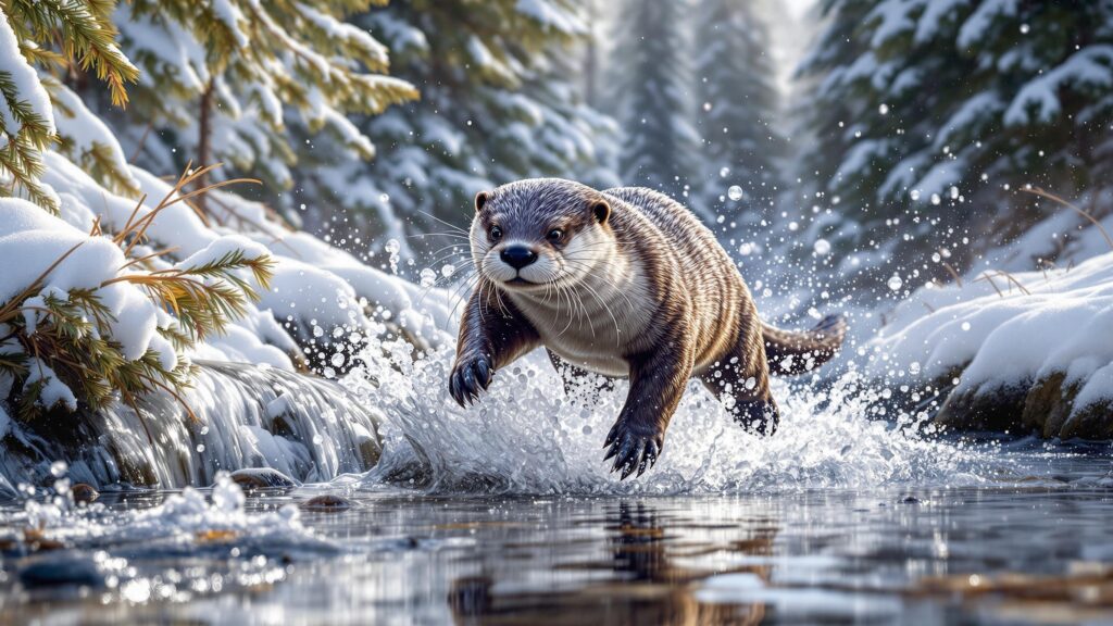 North American River Otter - Animal Streets