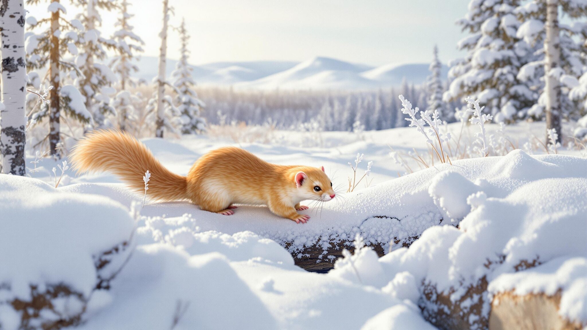 Siberian Weasel - Animal Streets